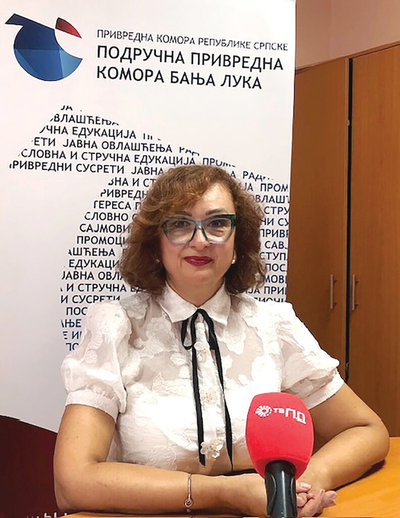 Dijana Đaković, rukovodilac prijedorske Kancelarije Područne privredne ...